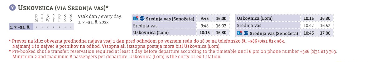 Prevozi - Promet Bohinj