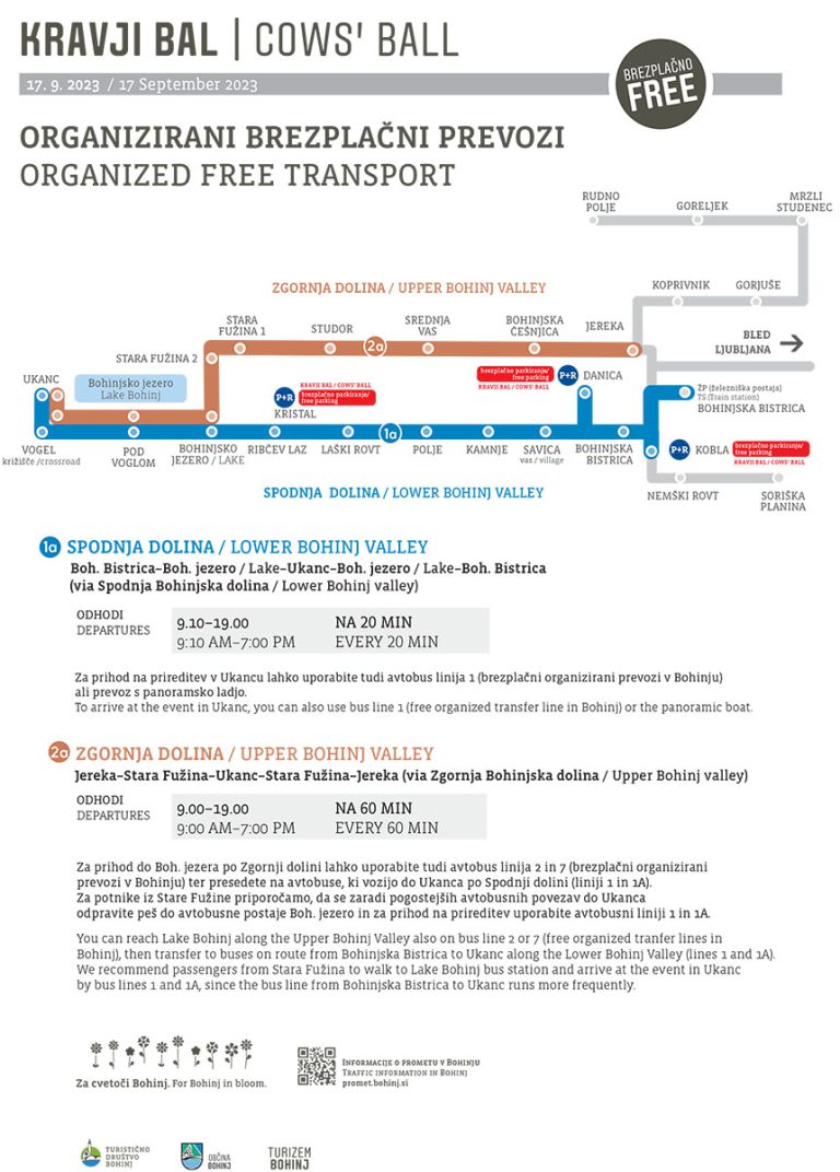 Prevozi - Promet Bohinj