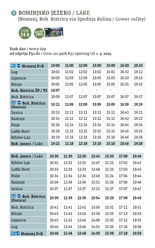Prevozi - Promet Bohinj