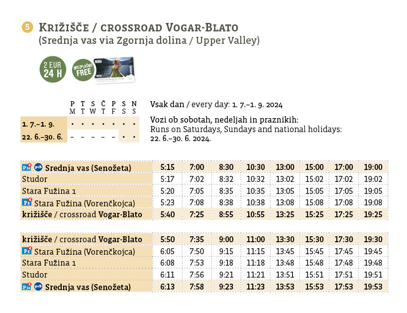 Prevozi - Promet Bohinj